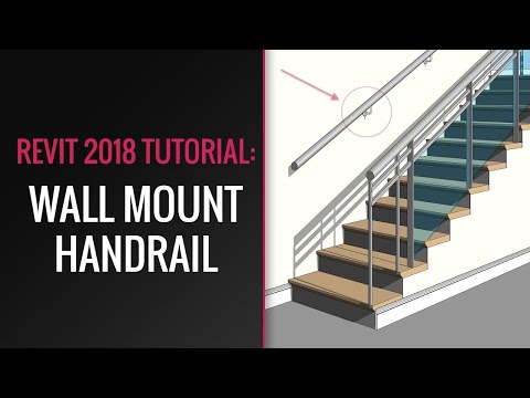 Revit Tutorial: How to Create Wall Mount Handrail in Revit