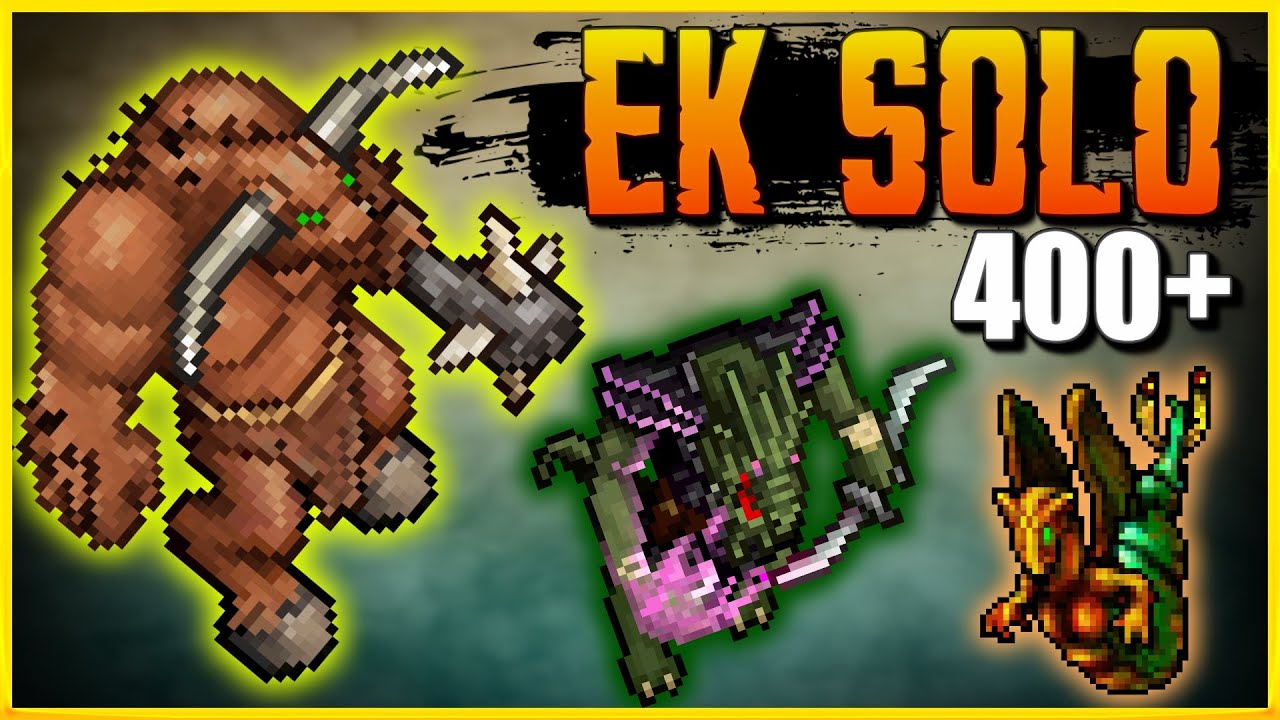 PART 2 - TIBIA - EK SOLO 400+ 5 LOCAIS PARA CAÇAR SOLO PARA EXP E ...