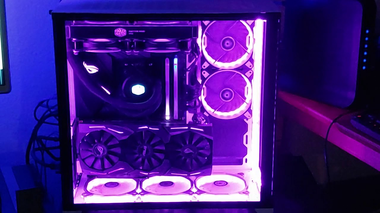 My rig and the RGB awesomeness. My system is always changing and a work ...