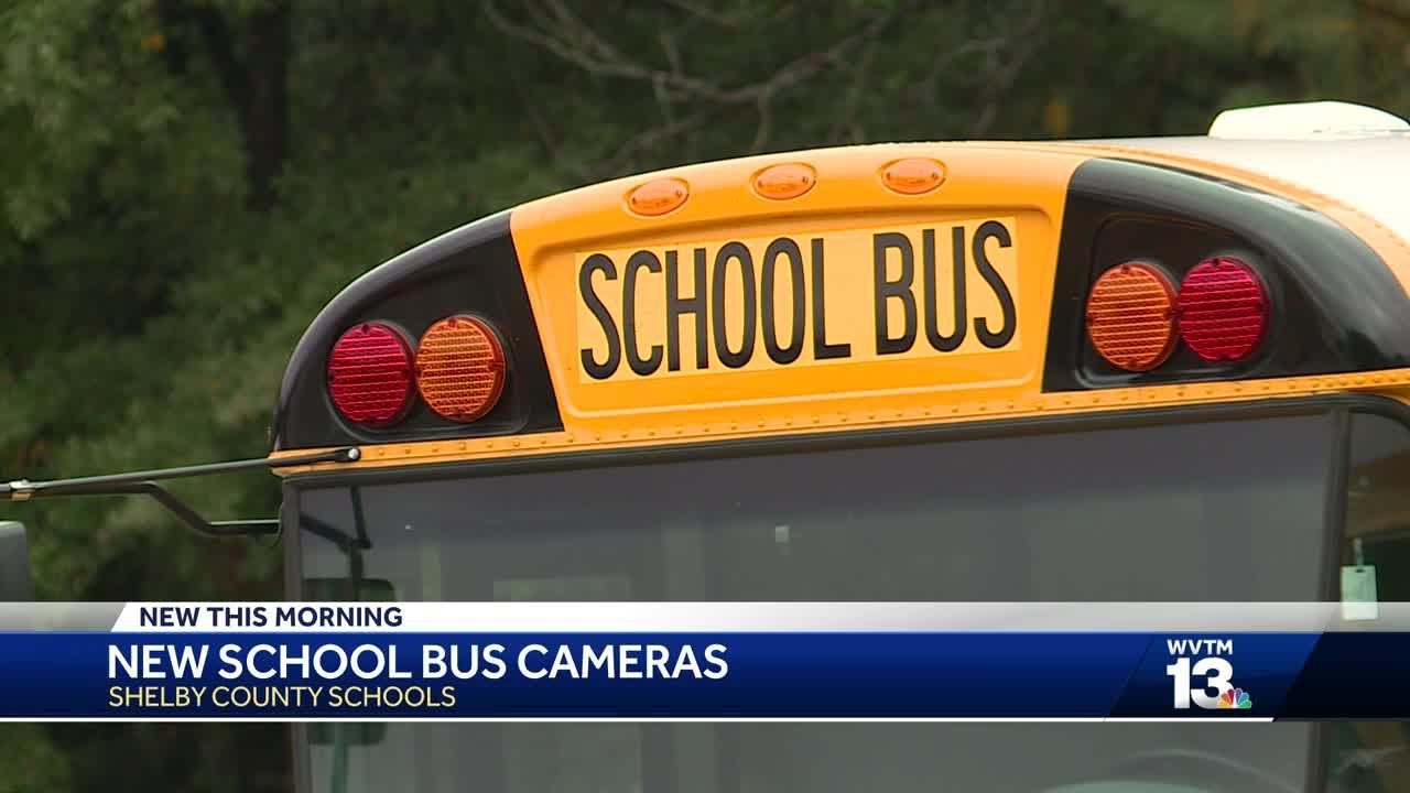 Shelby County Schools tests out new school bus cameras - YouTube