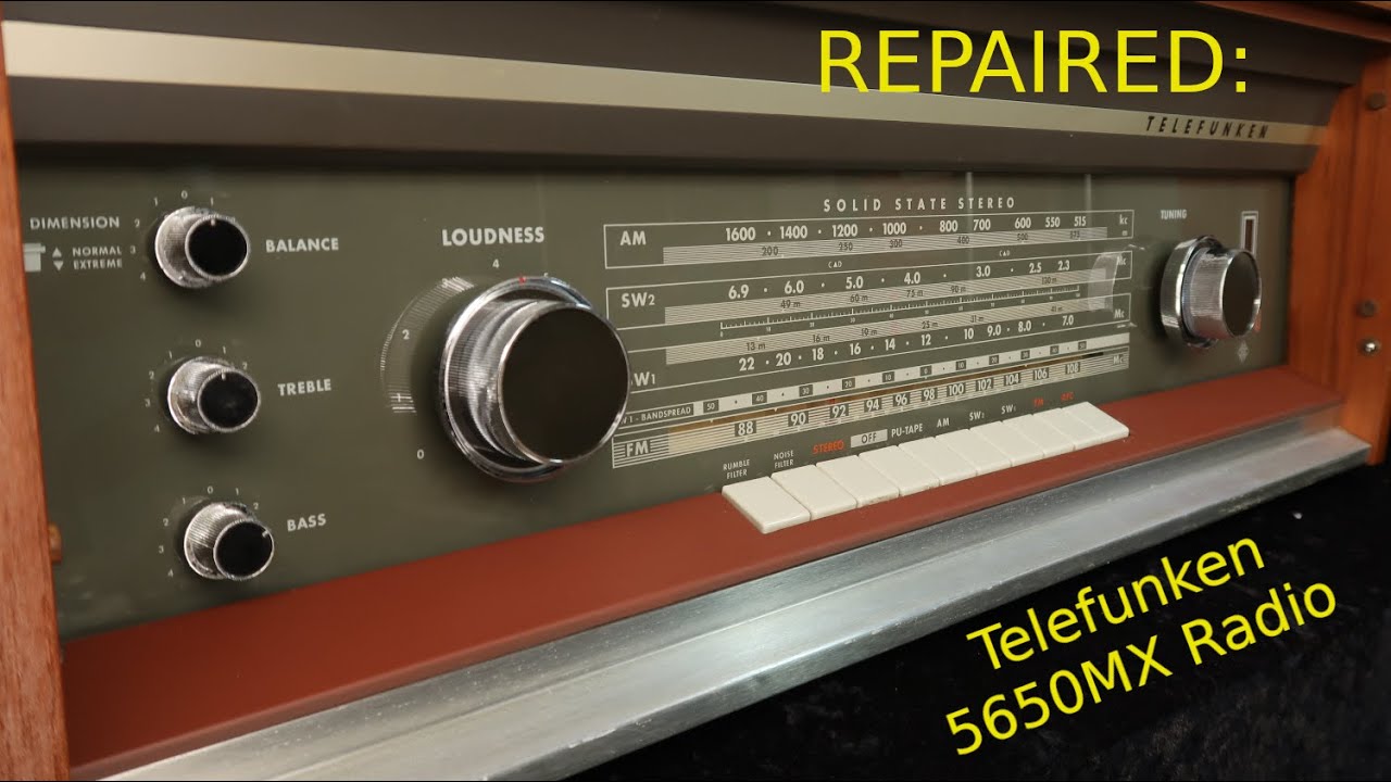REPAIRED: Telefunken Opus Studio 5650MX antique radio/amplifier 1963 ...