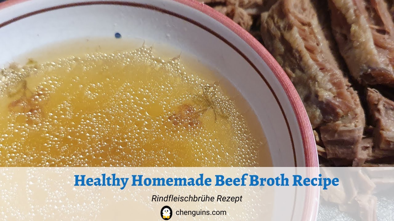 Simple Homemade Beef Broth - YouTube