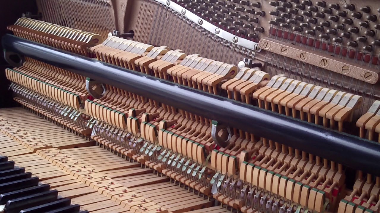 STEINWAY & SONS wide open upright piano model 1045 - YouTube Music