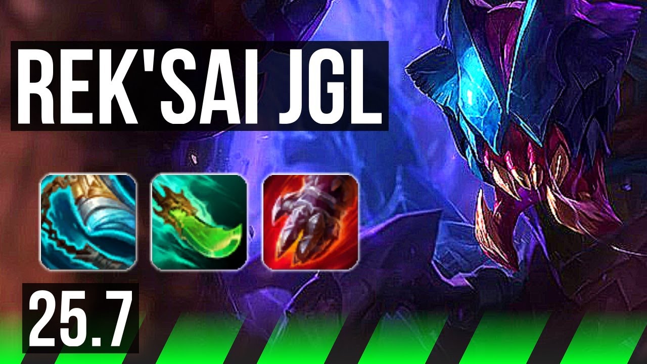 REK'SAI vs PANTHEON (JGL) | Rank 9 Rek'Sai, Godlike | KR Challenger ...
