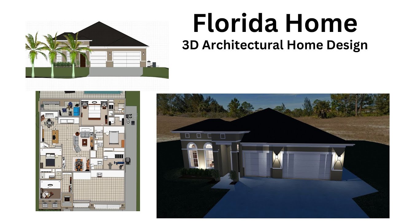 Florida Home Using Home Designer Pro by Chief Architect - YouTube