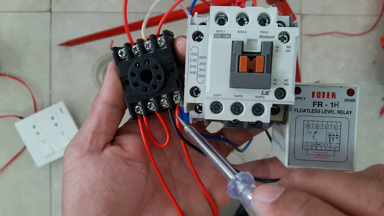 HƯỚNG DẪN ĐẤU CẢM BIẾN MỰC NƯỚC - YouTube