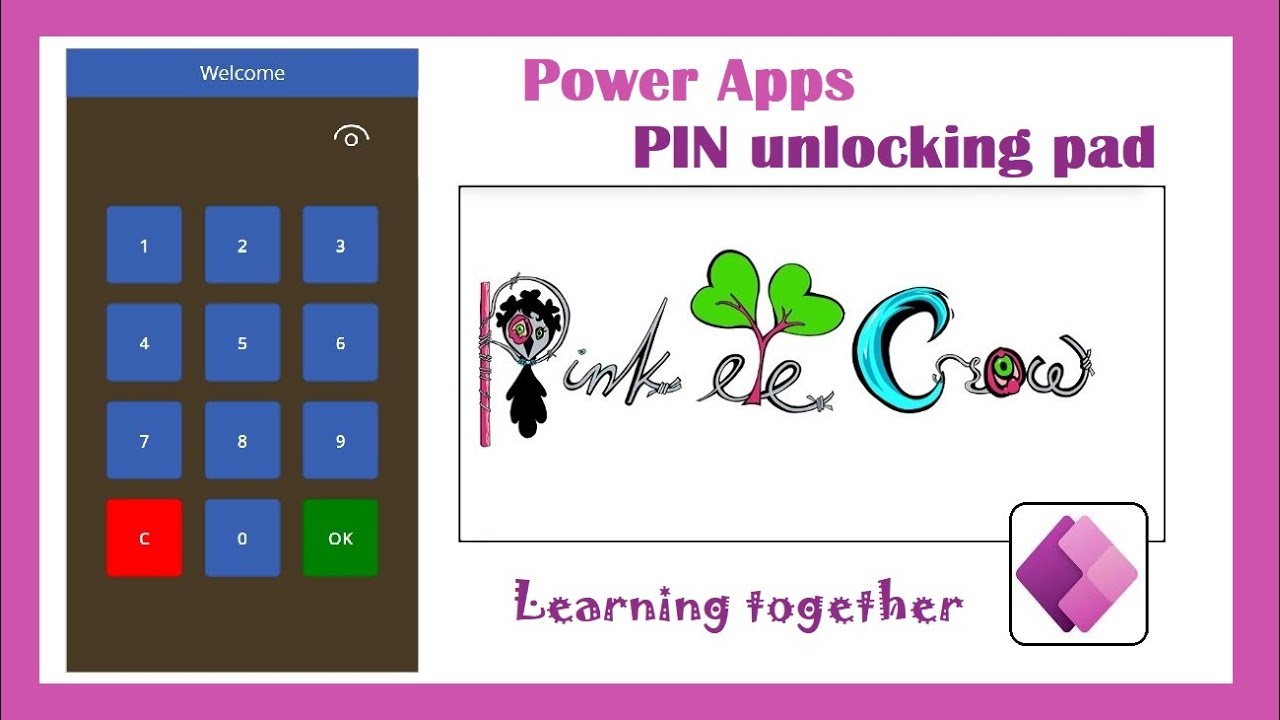 POWER APP PIN PAD LOCKING UNLOCK WITH PASSWORD PIN - YouTube