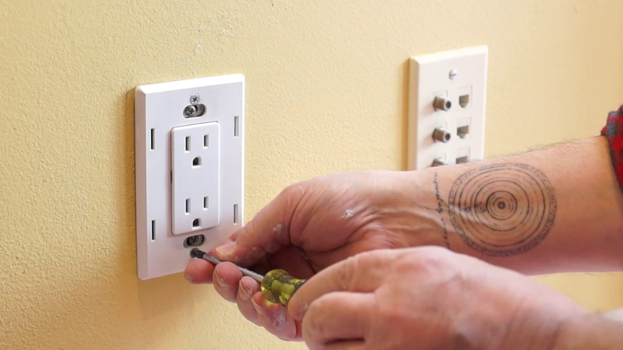 Removing Plate Covers/Taping up Outlets/Taping Around Odd Plate Covers ...