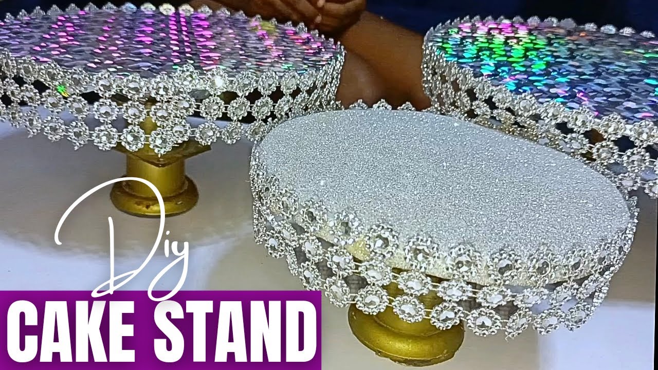 DIY CAKE STAND ON A BUDGET || HOW TO MAKE A CAKE STAND || JANEARL - YouTube