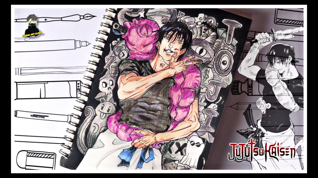 Drawing Toji Fushiguro: The Badass You Need to See! Kamal Art Claws ...