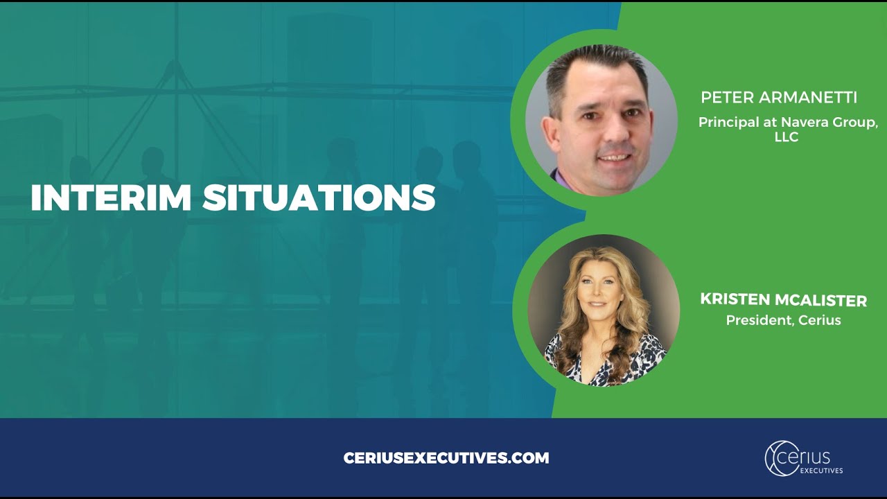 Cerius Leadership Series: Interim Situations - :Peter Armanetti - YouTube