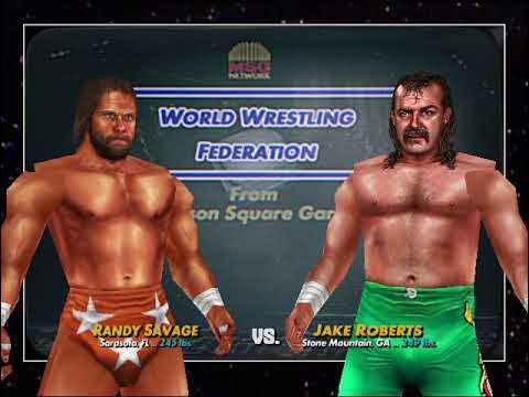 WWF NO MERCY LEGENDS MOD CHALLENGE 64: MACHO MAN RANDY SAVAGE VS JAKE THE SNAKE ROBERTS FULL ...