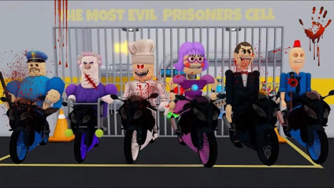 Escaping from a BARRY'S PRISON RUN BIKER! And BECAME a BARRY COP - YouTube