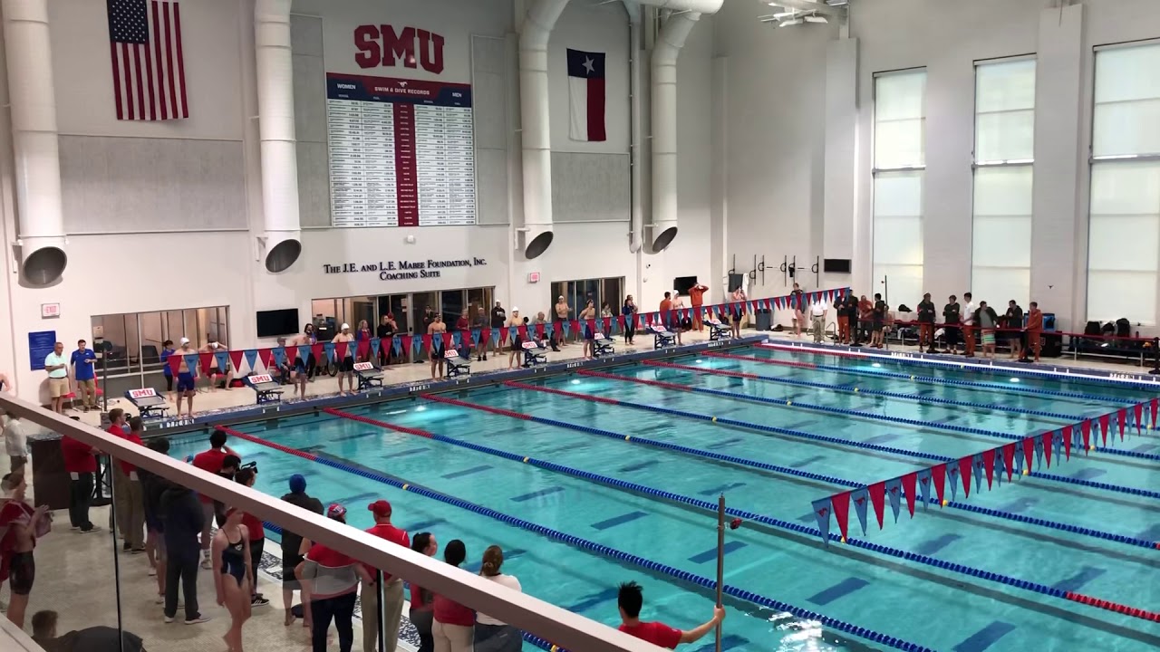 Katz Goes 1:40.2, Pool Record | Men’s 200 Back Heat 1 | 2020 UT vs SMU ...