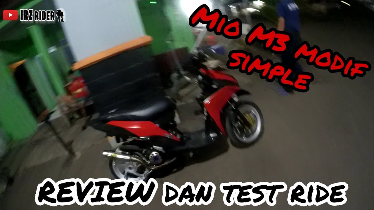 TEST RIDE Mio M3 modif simple tapi kenceng || motovlog Indonesia - YouTube