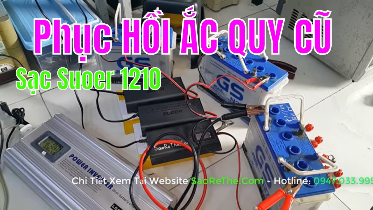 Cách Phục Hồi Ắc Quy Từ 5 - 200Ah - Cực Nhanh - How To recovery Acquy ...