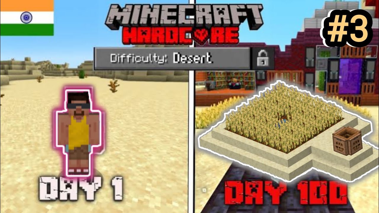I build Farming Farm in Minecraft 1.20 |Minecraft Desert 100 Days ...