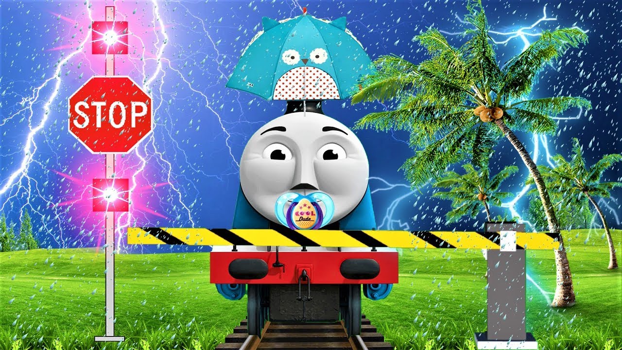 ⚡️ Thomas The Tank Engine And Friends 🌩 In Tropical 🌴 Thunder ⛈ Storm ⚡ ...