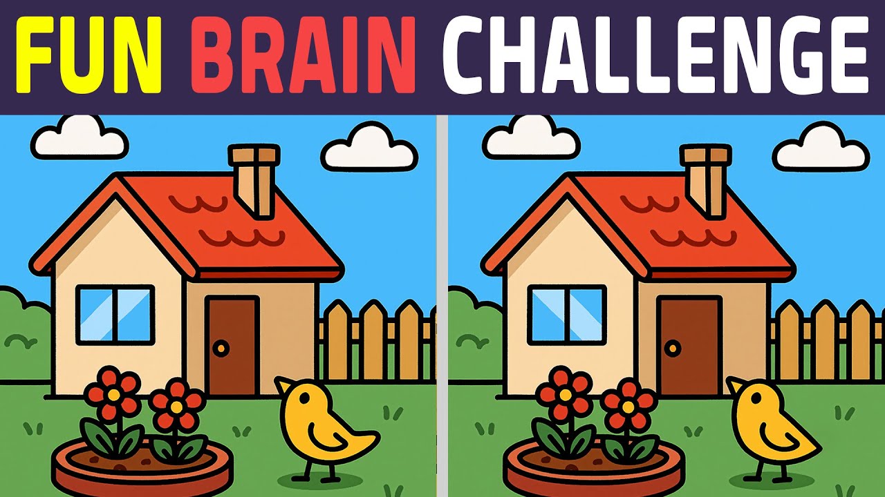 Fun Brain Games: Spot the Difference Challenge #297 - YouTube