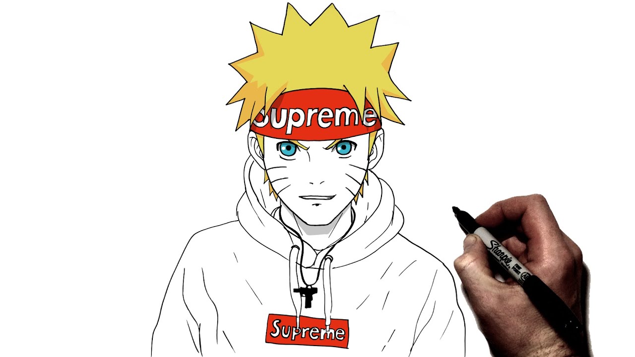 How To Draw Naruto Supreme Drip | Step By Step | Naruto - YouTube