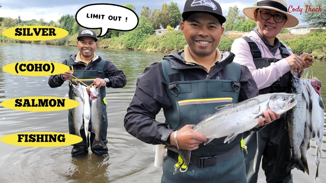 SILVER (COHO) SALMON FISHING SEATTLE WASHINGTON - YouTube