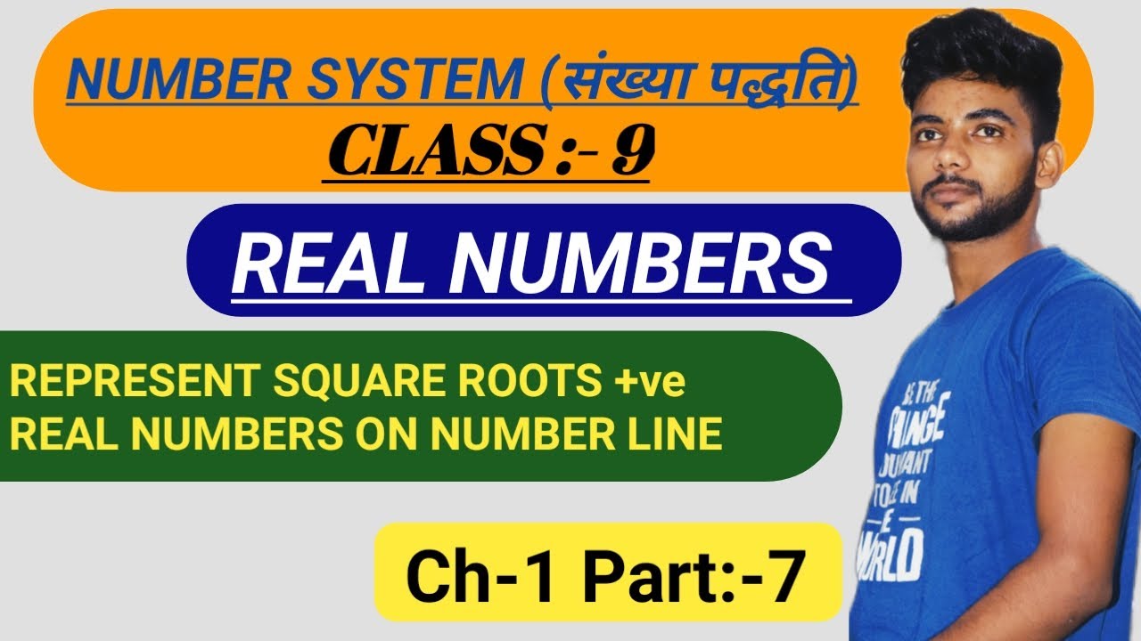 9th class Ncert Maths | Represent Square Roots Positive Real Numbers On ...
