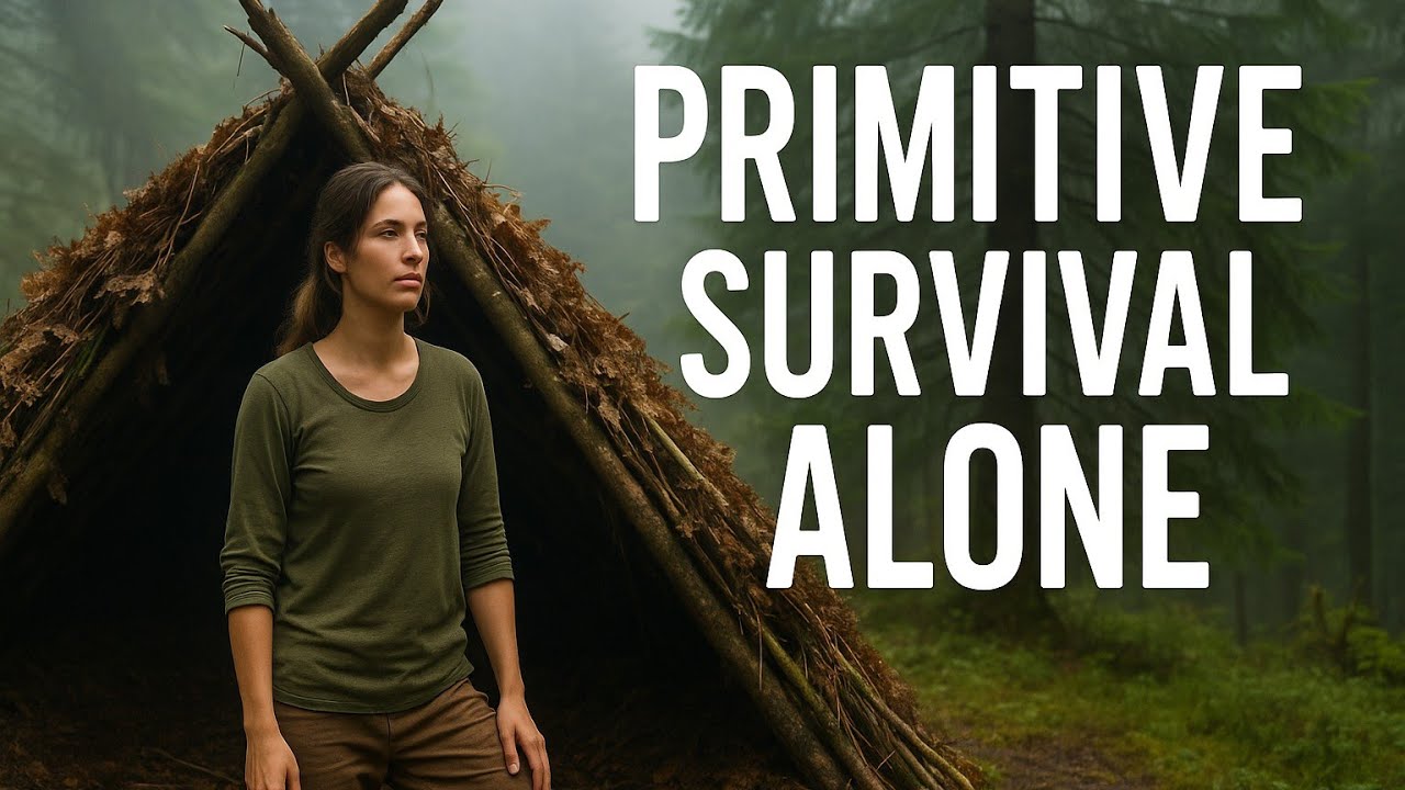 Primitive Survival Alone in the Wild 🌲 | Back to Basics in the ...