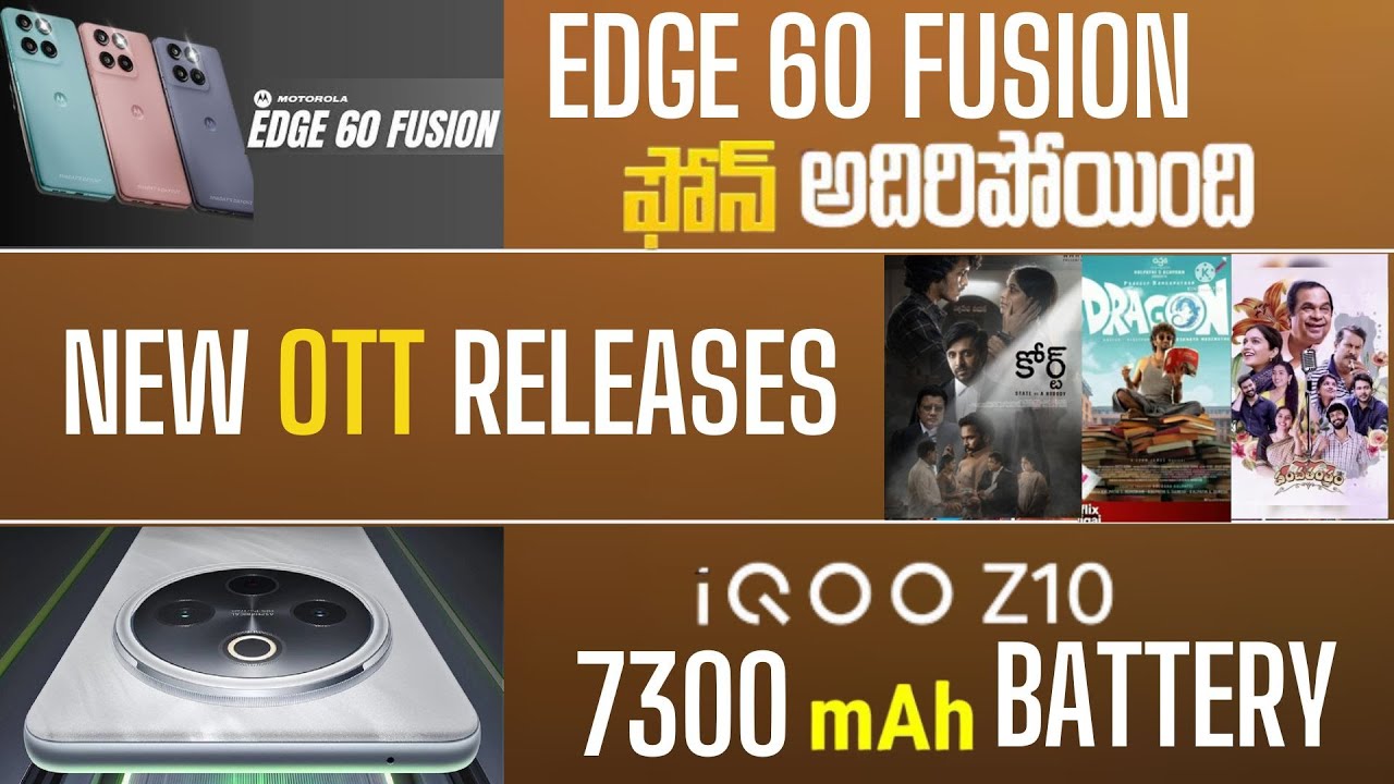Tech News || Edge 60 Fusion⚡iQOO Z10 ⚡Amazon ⚡OTT Releases ⚡Huawei pura ...