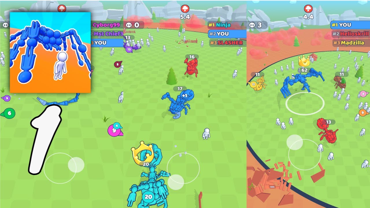 Human Merge: Battle Royale Gameplay Walkthrough Part 1 (Android, IOS ...