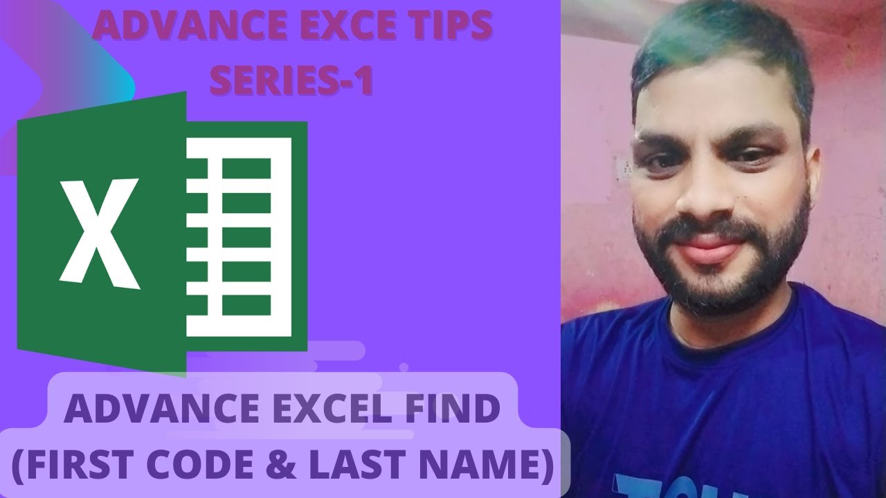 Advance Excel First code & Last name Lesson-4 - YouTube
