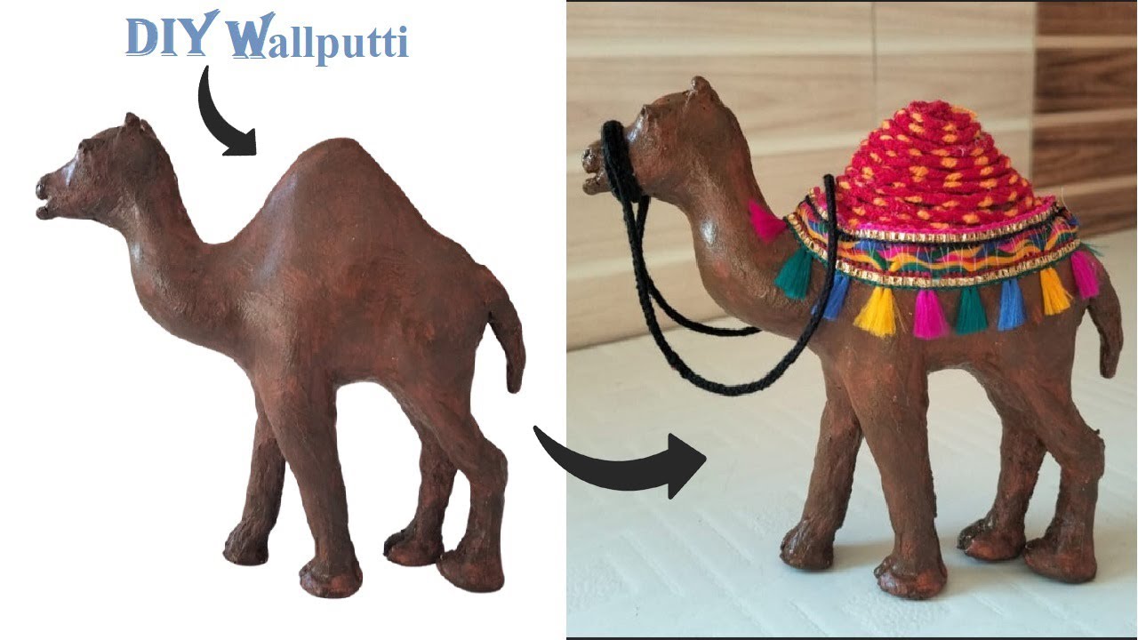 How To Make Beautiful Camel Clay With Cement | घर पर बनाएं सुंदर सा ...