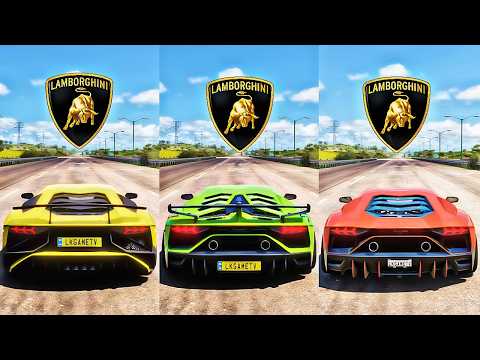 SV vs SVJ vs Ultimae – Which Aventador Is Fastest? | Drag Race