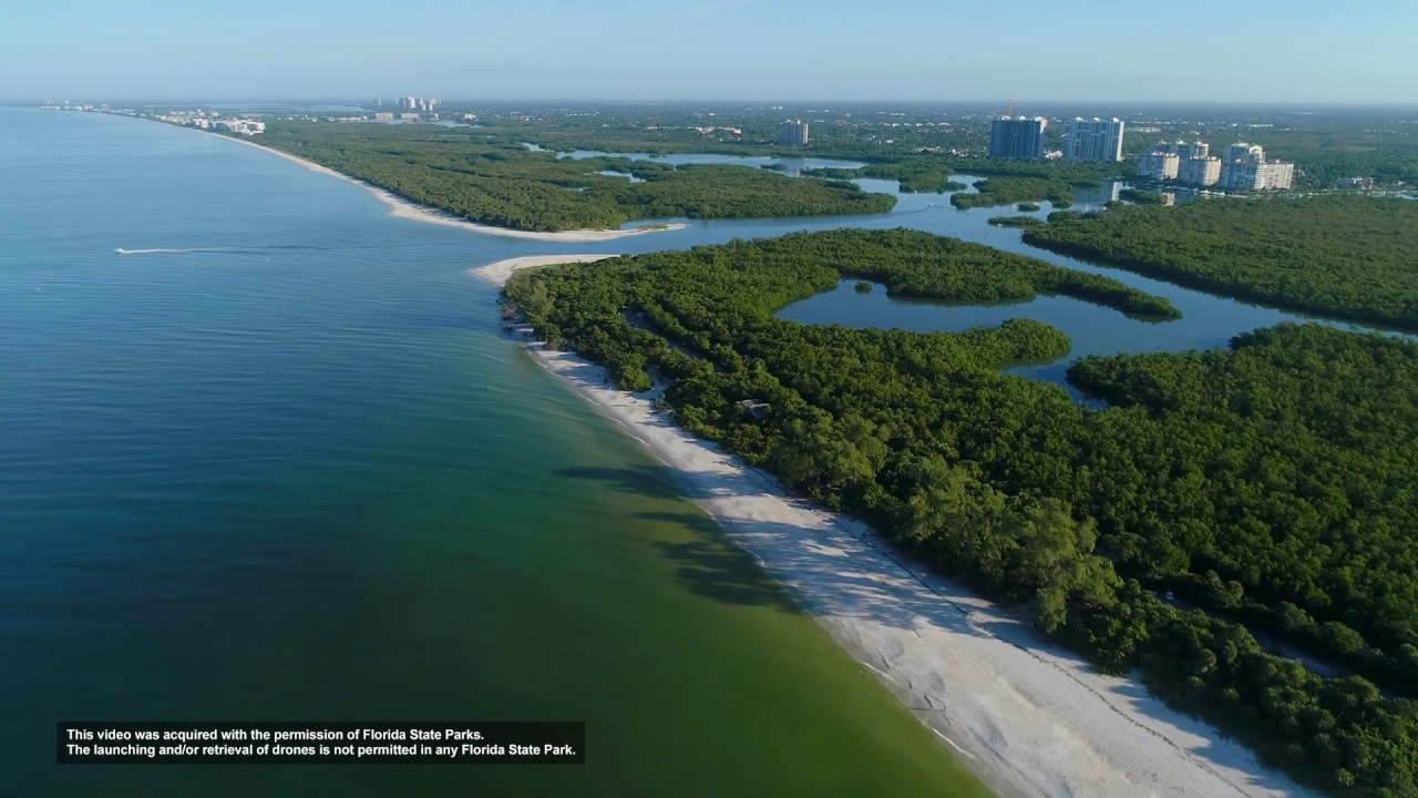 Beautiful Aerial Video of Wiggins Pass and Barefoot Beach Preserve ...