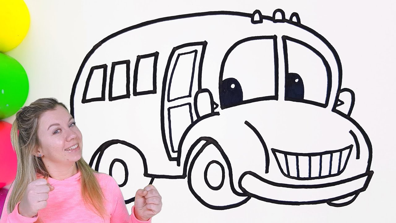 How to Draw A Toy Bus - YouTube