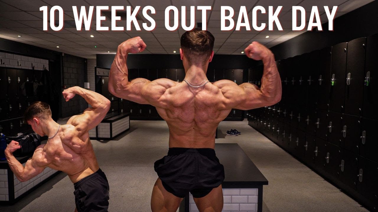 10 Weeks Out Back Day + Best Cutting Diet Hack - YouTube