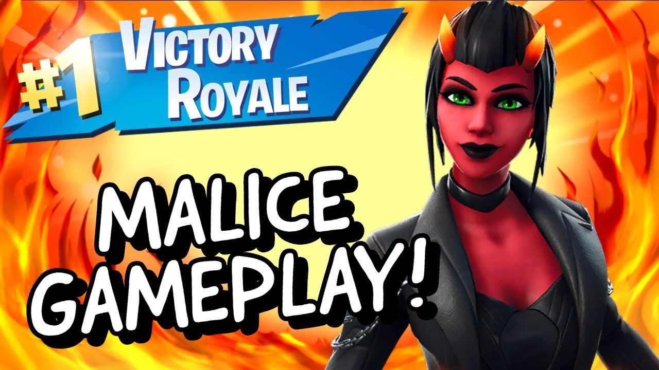 MALICE Skin Gameplay In Fortnite.. - YouTube