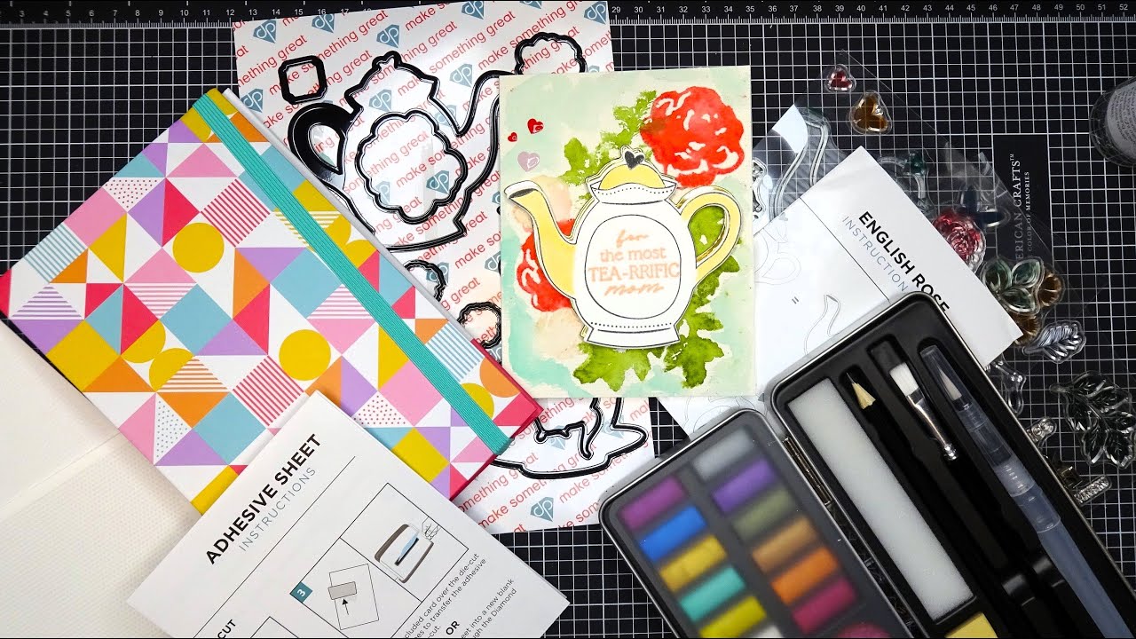 Diamond Press "English Rose" Stamps and Dies Review Tutorial! Fun Artsy ...