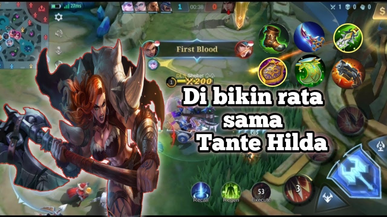 Build hilda full damage | gameplay tutorial hilda - YouTube