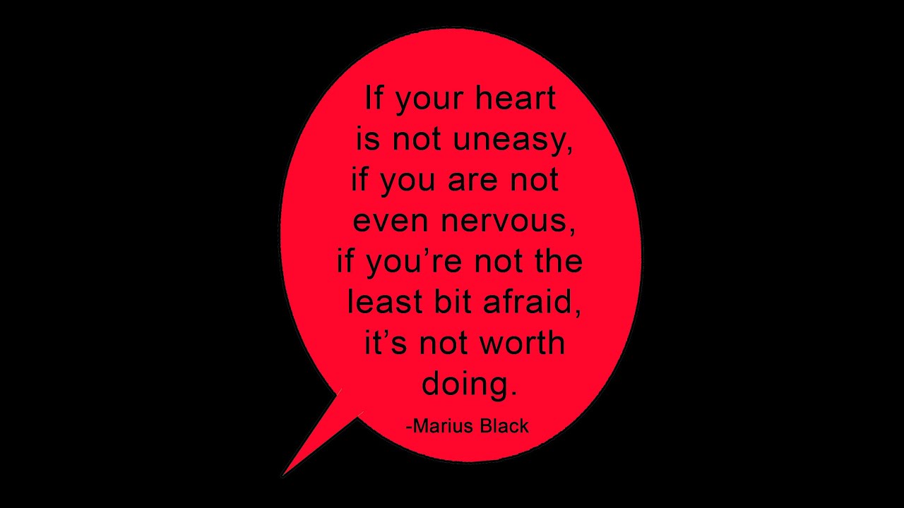 𝐈𝐟 𝐲𝐨𝐮'𝐫𝐞 𝐧𝐨𝐭 𝐭𝐡𝐞 𝐥𝐞𝐚𝐬𝐭 𝐛𝐢𝐭 𝐚𝐟𝐫𝐚𝐢𝐝, 𝐢𝐭'𝐬 𝐧𝐨𝐭 𝐰𝐨𝐫𝐭𝐡 𝐝𝐨𝐢𝐧𝐠. • ART ZEN by ...