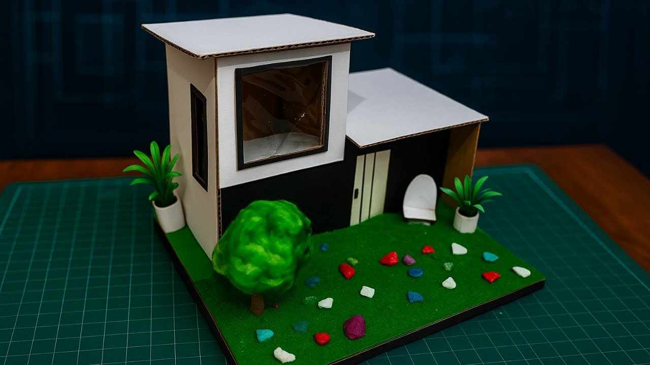 How To Build Amazing Little Palace With Big Cardboard Rainbow garden ️ ...