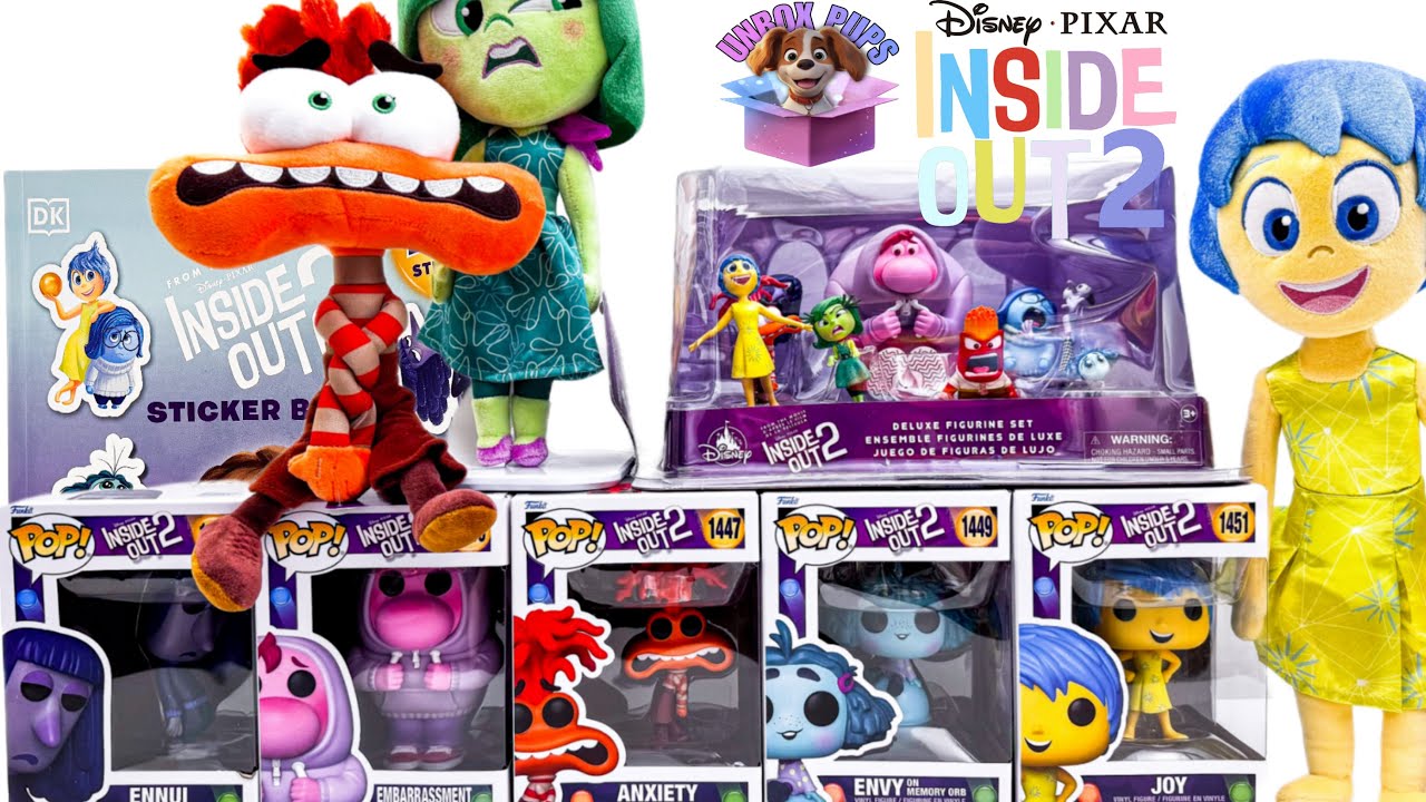 INSIDE OUT 2 Disney Pixar Toy Collection Unboxing ASMR - YouTube