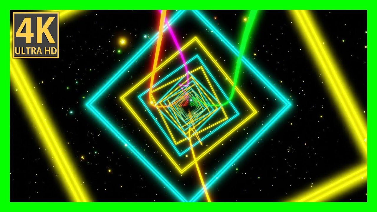 ️ VJ Loop Neon bright Lights Abstract Background Video VJ/DJ Loop Video ...