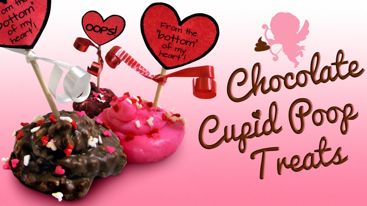 Cupid Chocolate Poop Treats - Valentine's Day Gift Ideas For Kids - YouTube