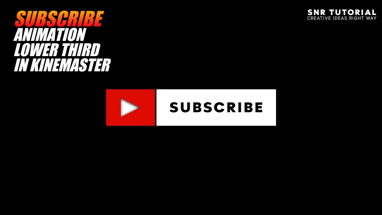 How to Make Animated Lower Third in Kinemaster || Kinemaster || PixelLab || Tutorial by SNR ...