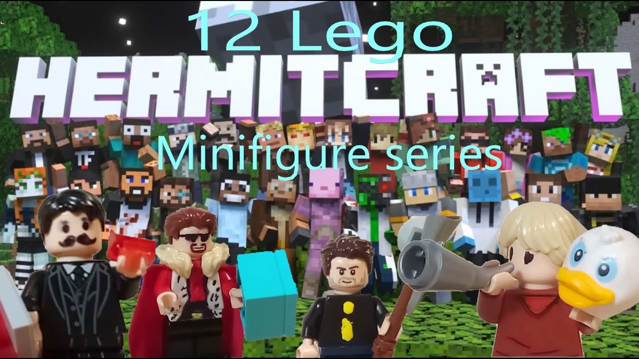 Hermitcraft Lego minifigure series! (custom) - YouTube