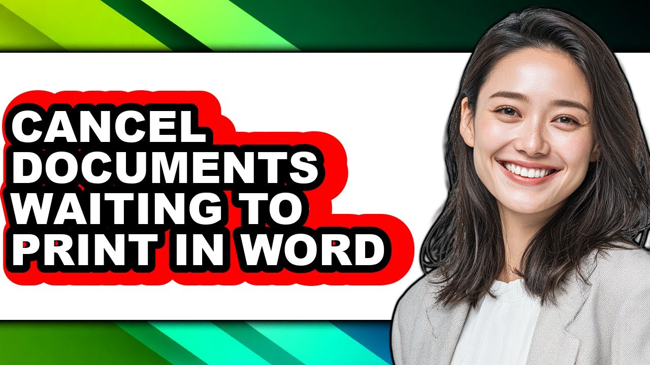 How to Cancel Documents Waiting to Print in Word (updated) - YouTube