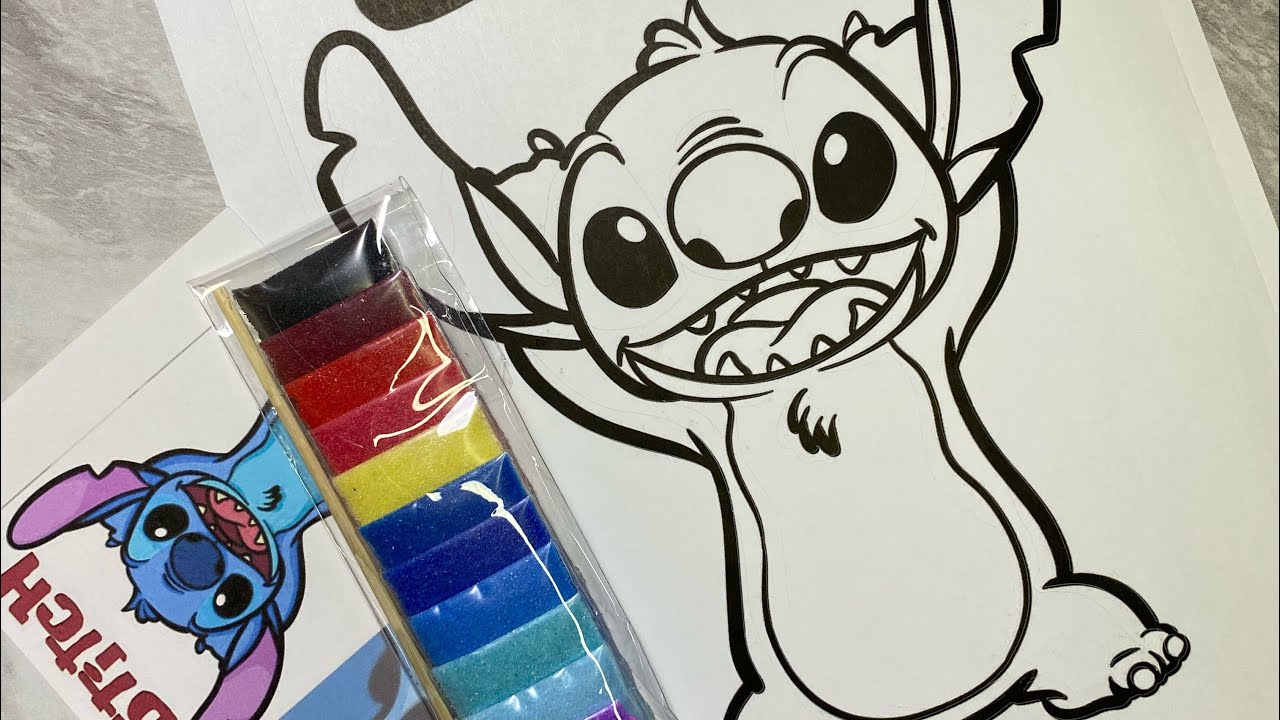 Stitch Sand Art - YouTube