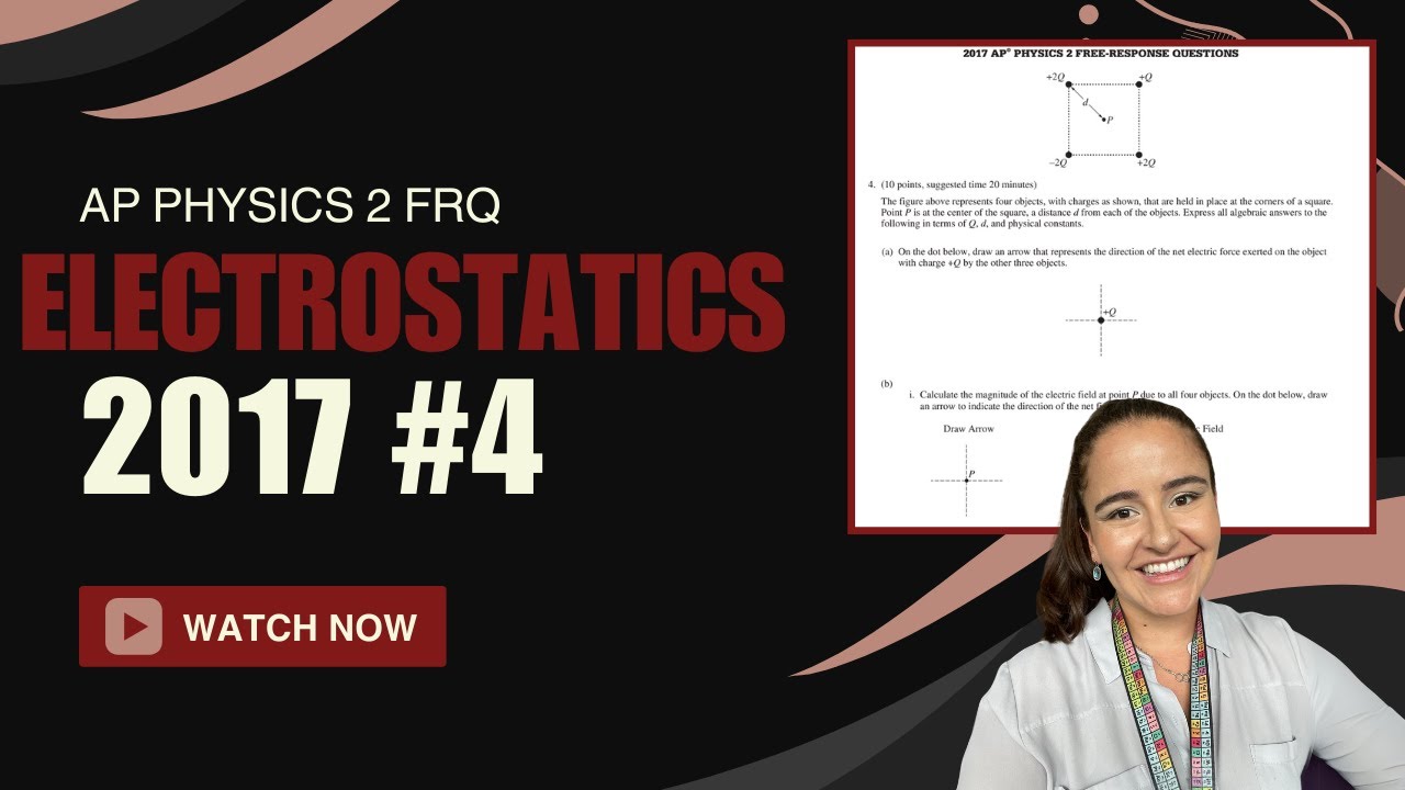 AP Physics 2 2017 FRQ #4 Electrostatics - YouTube