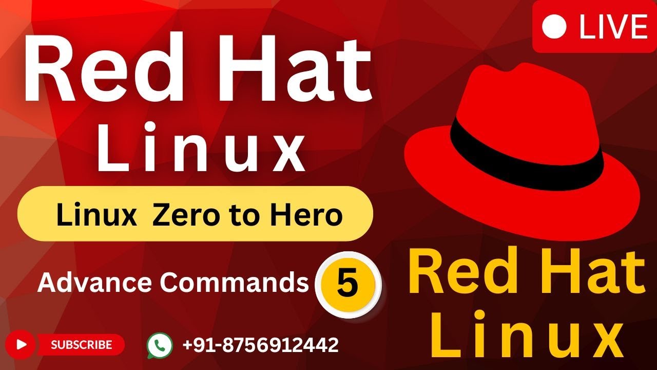 Red Hat Linux Class 5: Basic Commands (cp & mv) | Free Live Training ...