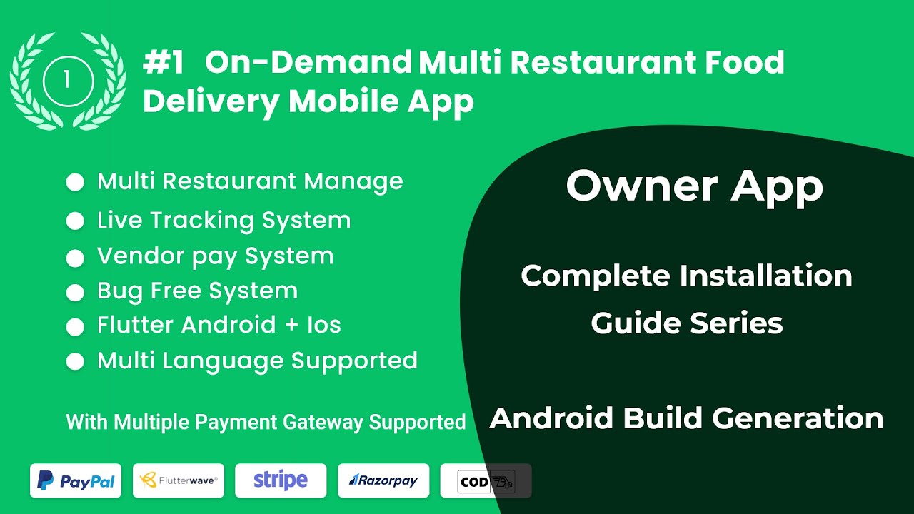 Food Delivery - Multiple Restaurants food Delivery Flutter App Mealup ...